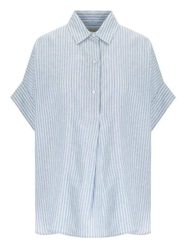 Max Mara Verve Striped Shirt - Blue