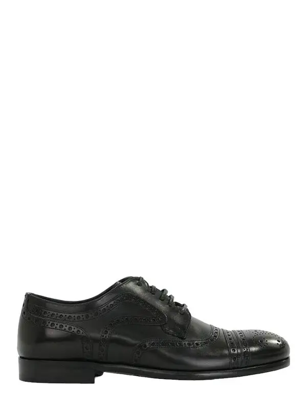 Dolce & Gabbana Leather Wingtip Brogues - Black