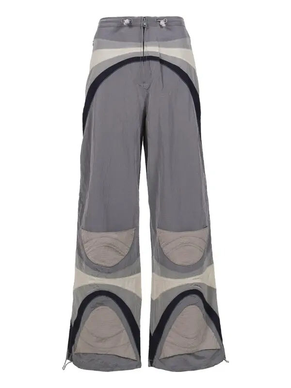 ERL Printed Wide-leg Trousers - Grey