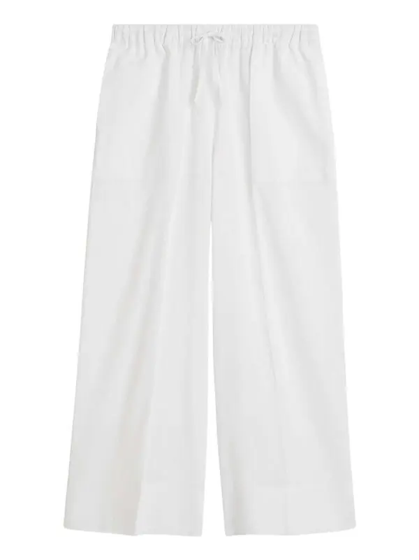 TOTEME Drawstring Waist Trousers - White