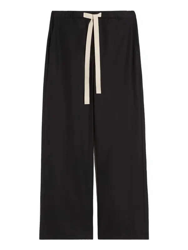 Max Mara Cropped Pants - Black