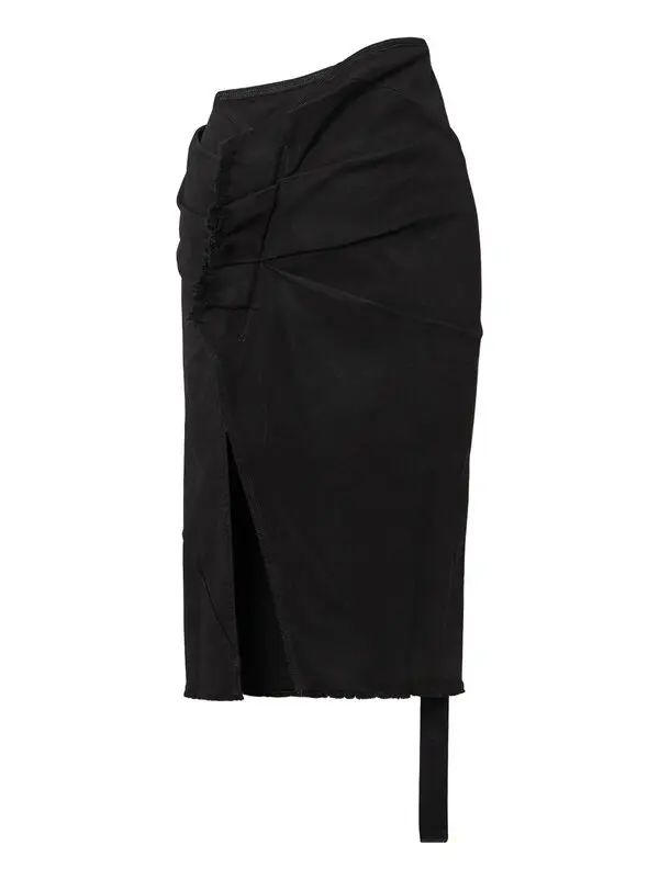 Rick Owens Asymmetrical Skirt - Black