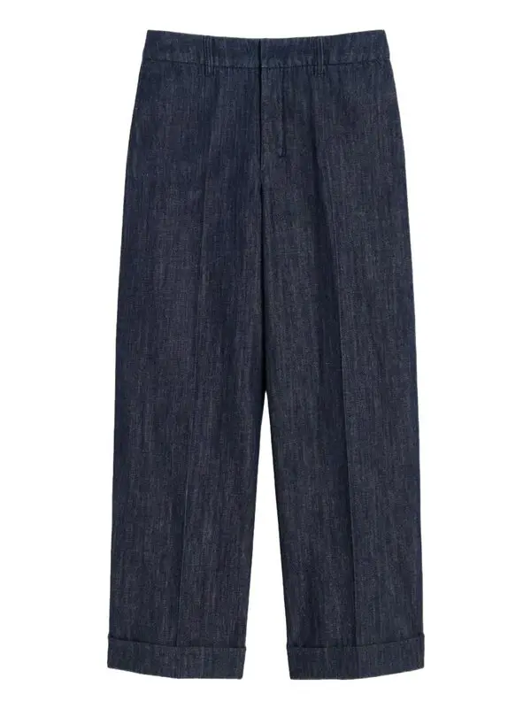 Max Mara High-waisted Wide-leg Jeans - Midnight Blue