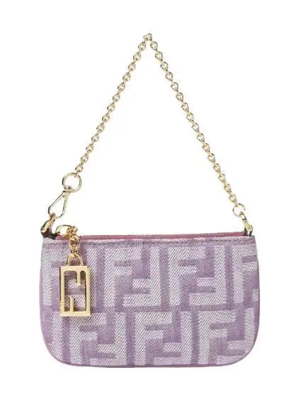 Fendi Mini Baguette Pouch - Purple