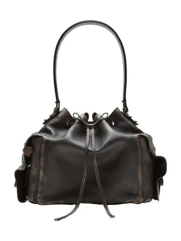 Acne Studios Drawstring Shoulder Bag - Black