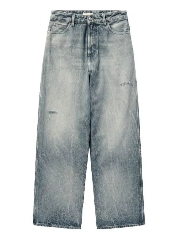 1989 STUDIO Wide-leg Jeans With Washed Effect - Blue