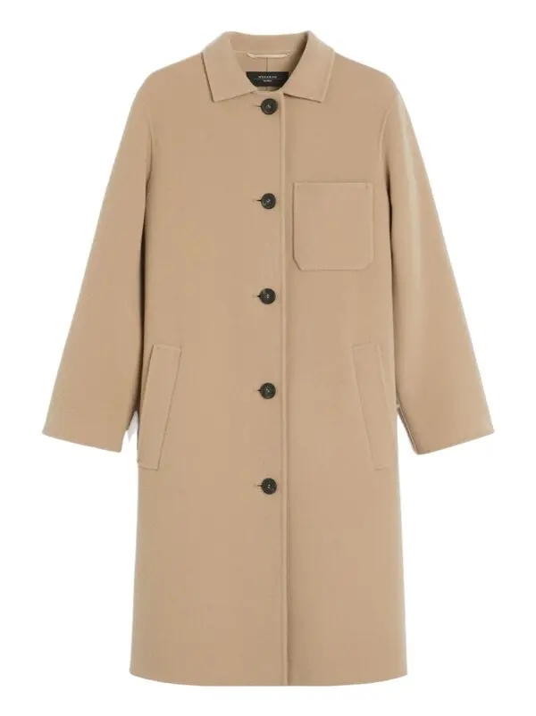 Max Mara Single-breasted Wool Coat - Beige