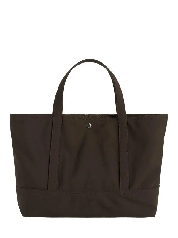 TOTEME Snap-on Handbag - Dark Brown