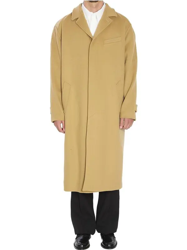 Celine Mac Coat In Wool Cloth - Camel