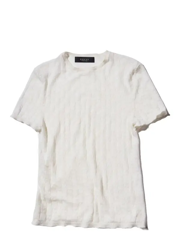 Gucci Gg Devoré T-shirt - White