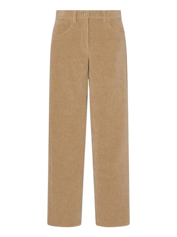 THE ROW Clair High-waisted Corduroy Pants - Green