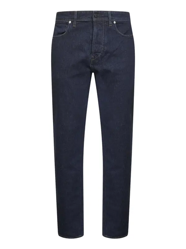 Stone Island Slim-fit Jeans With Logo Badge - Black