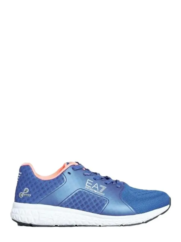 EA7 Logo Lacing Casual Sneakers - Blue