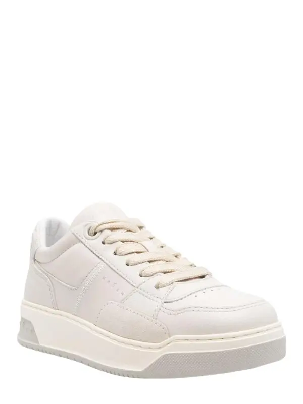 Hogan Logo Debossed Lace-up Sneakers - White
