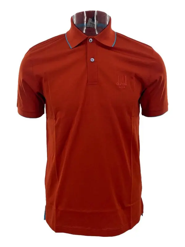 Dunhill Buckle Short-sleeved Polo Shirt - Red