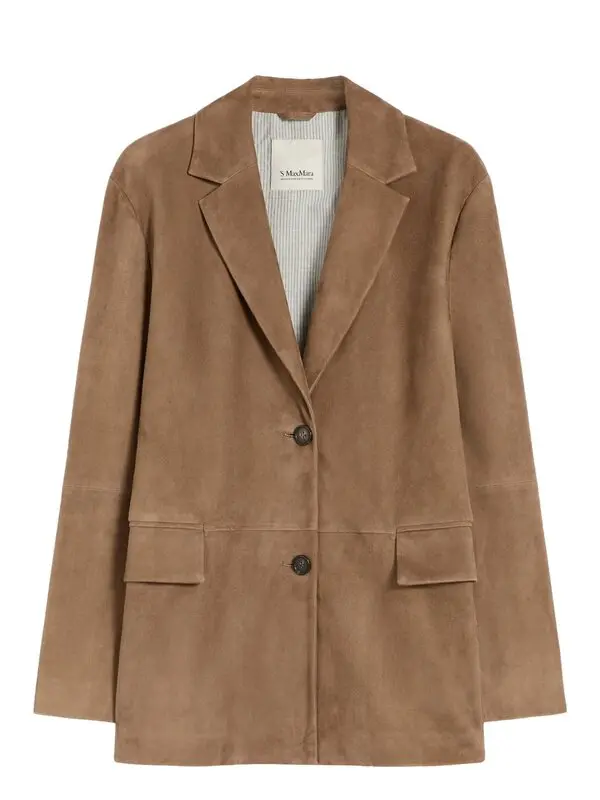 Max Mara Manfora Single Breasted Jacket - Hazelnut
