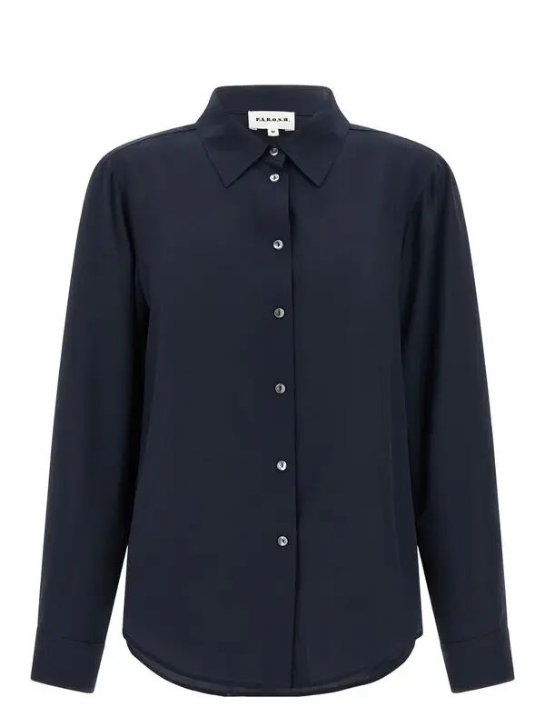 P.a.r.o.s.h Satin Shirt - Black