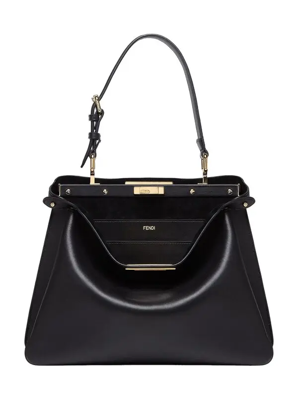 Fendi Peekaboo Soft Medium Tote Bag - Black