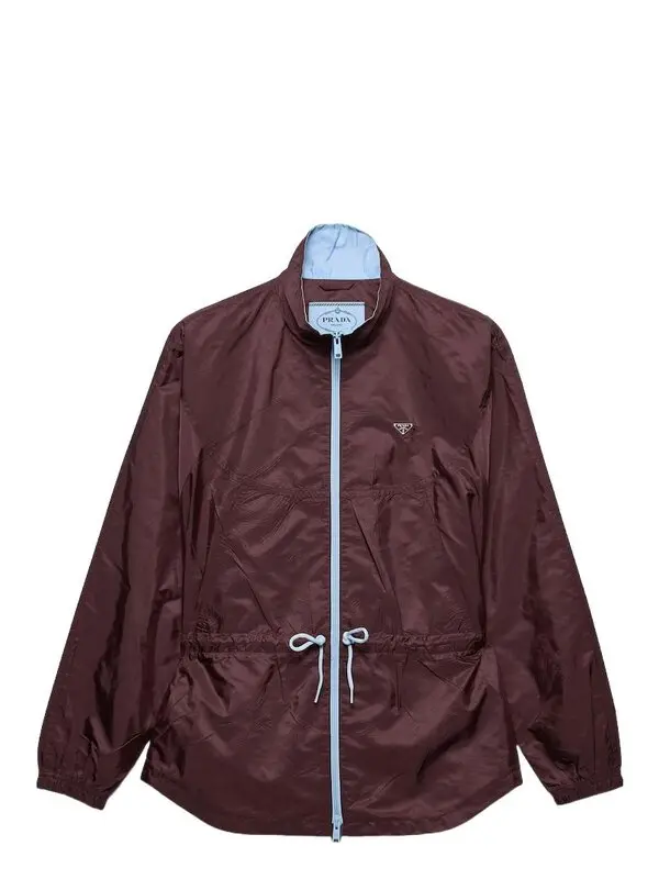 Prada Re-nylon Blouson Jacket - Garnet Red