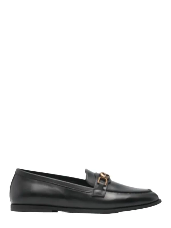 Pinko Round-toe Loafers With Horsebit Detailing - Black