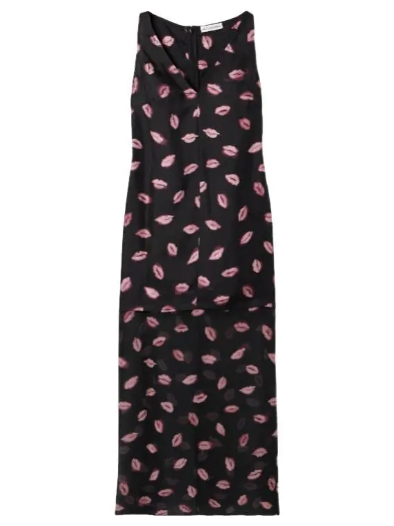 Altuzarra Printed Midi Dress - Black