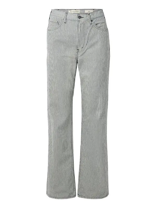 NILI LOTAN Mitchell Striped Jeans - Gray