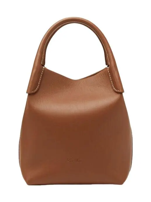 Loro Piana Bale Small Shoulder Bag - Mole Grey/sun Gold