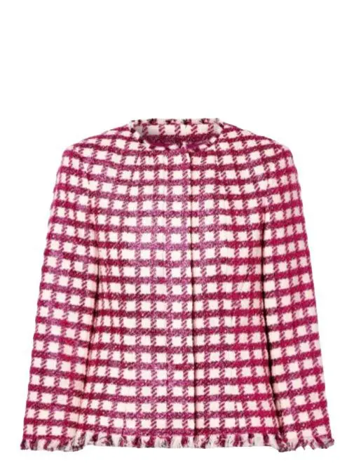 Oscar De La Renta Tweed Jacket - Pink