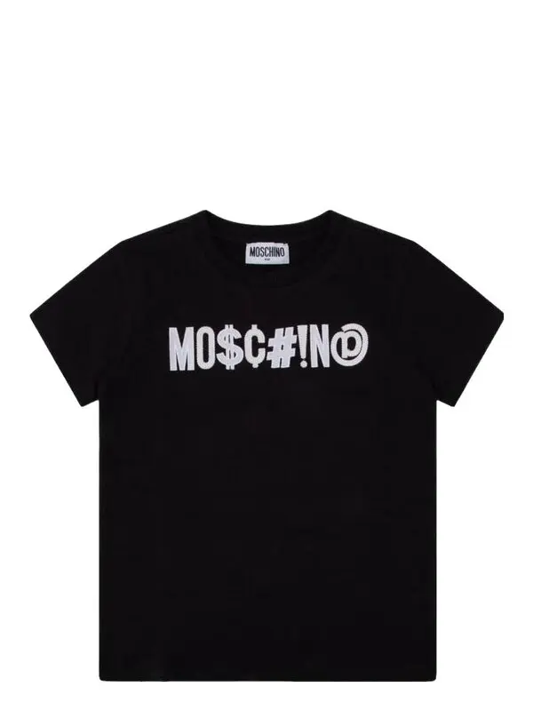 Moschino Print Cotton T-shirt - Black