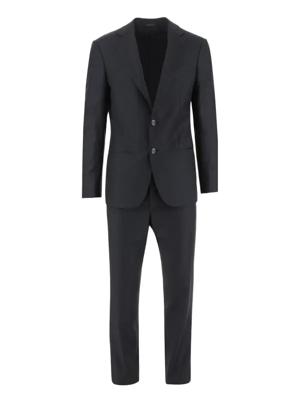 Giorgio Armani Two-piece Single-breasted Tailored Suit - Black