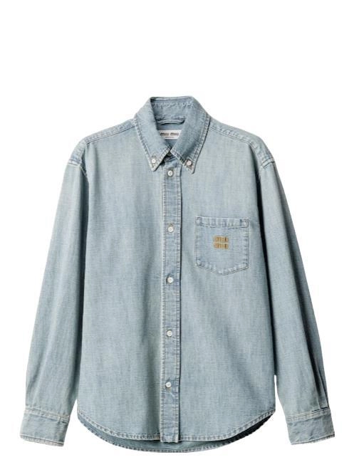 Miu Miu Button-up Denim Shirt - Light Blue