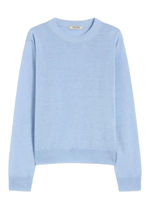 Max Mara Fervore Long Sleeve Sweater - Sky