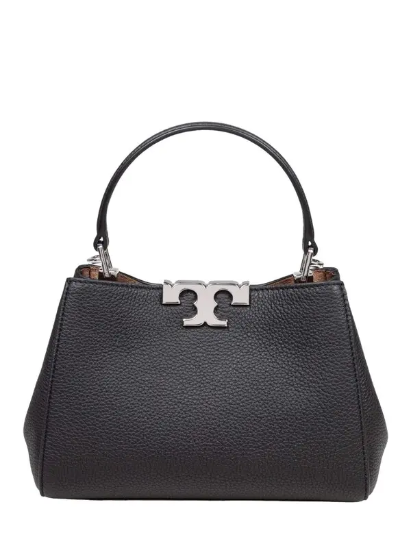 Tory Burch Eleanor Pebbled Mini Satchel Bag - Black
