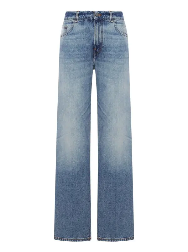 HAIKURE Logo Patch Jeans - Blue