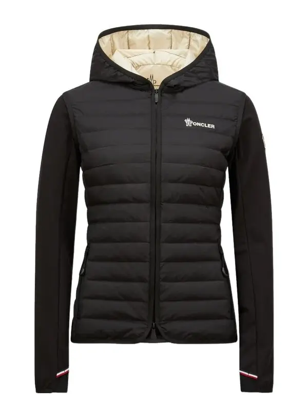 Moncler Padded Zip-up Hoodie With Hood - Black