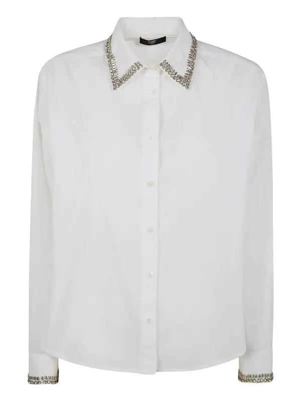 Seventy Embellished Collar Shirt - White