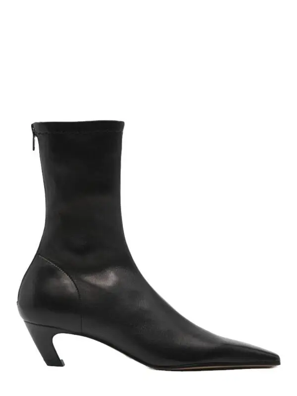 Khaite Pointed-toe Ankle Boots - Black