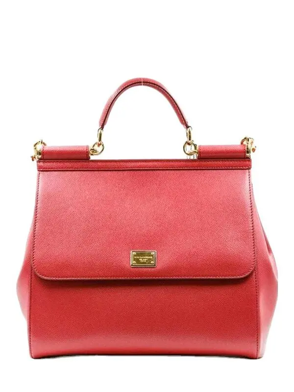 Dolce & Gabbana Logo Detail Handbag - Red