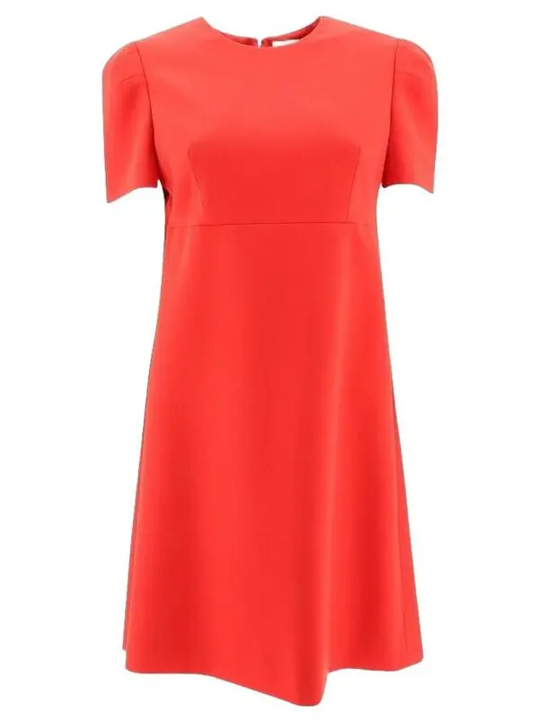 Alexander McQueen A-line Mini Dress With Pleated Details - Red