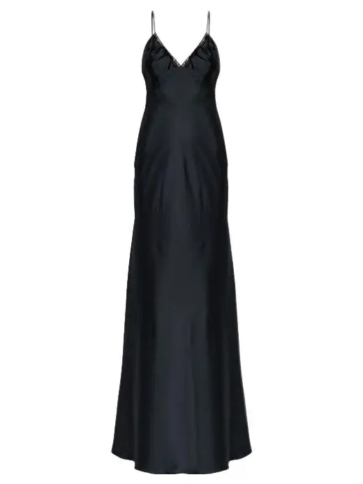 LoveShackFancy Mystara Embellished Maxi Dress - Black