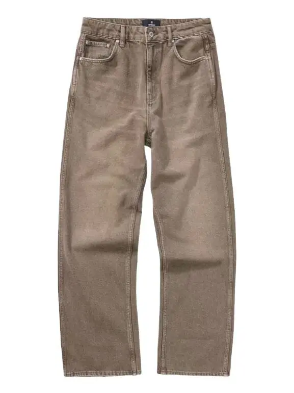 REPRESENT Whiskering Effect Denim Jeans - Olive