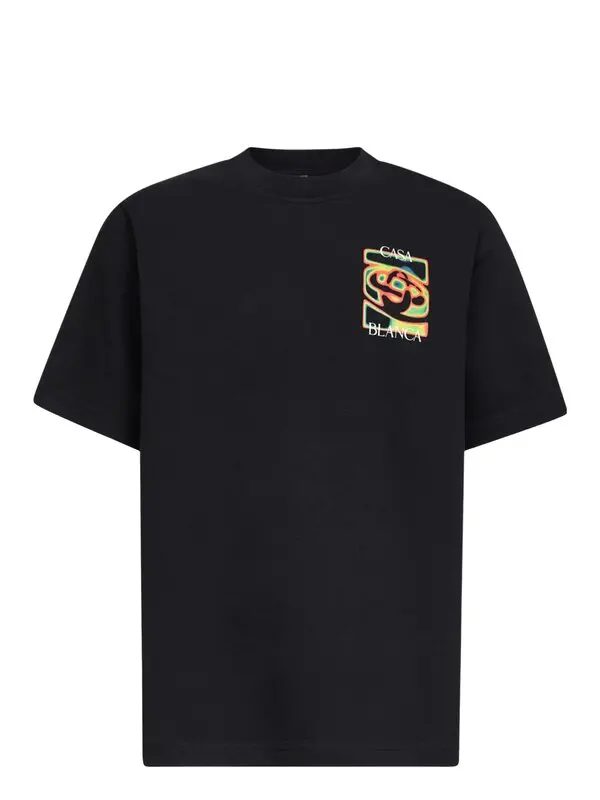 Casablanca Heatmap Logo T-shirt - Black