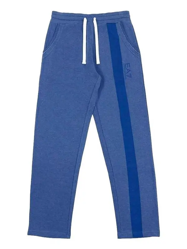 EA7 Logo Printed Sweatpants - Blue