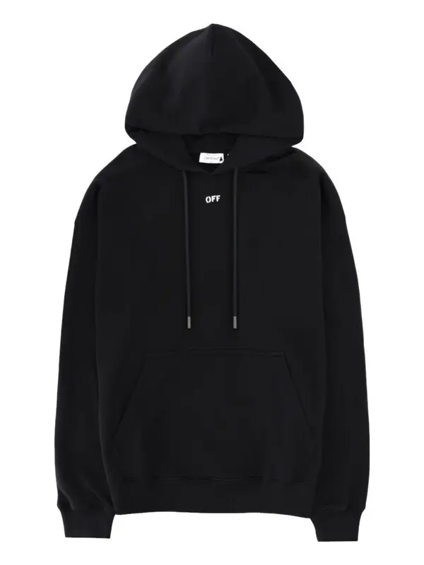 Off-White Spray Arrow Back Print Hoodie - Black