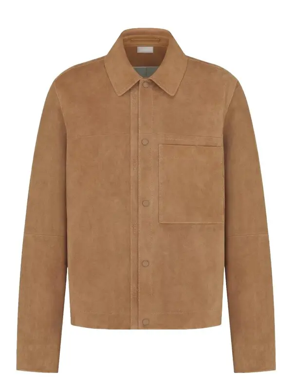 Dior Collared Button-up Jacket - Brown