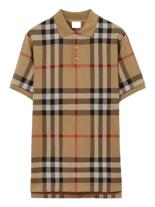 Burberry Vintage Check Short-sleeved Polo Shirt - Brown