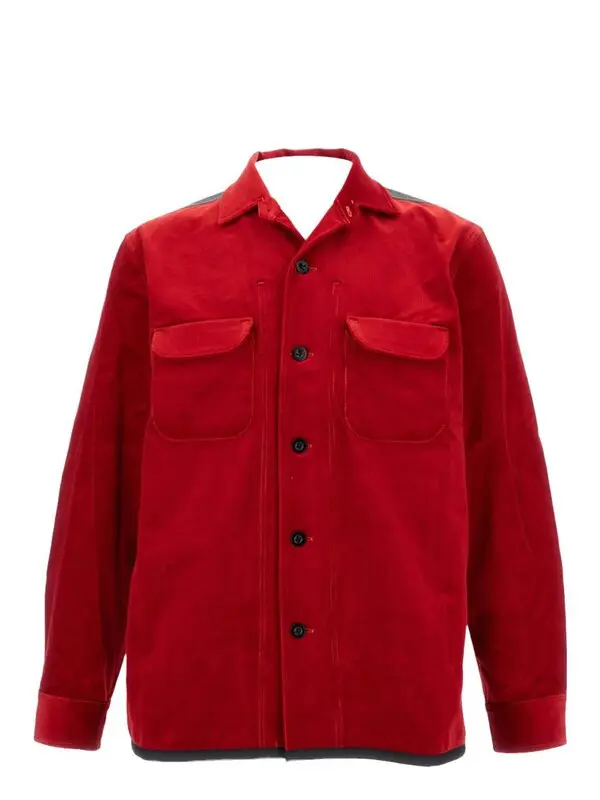 Junya Watanabe Button-down Long-sleeved Shirt - Red