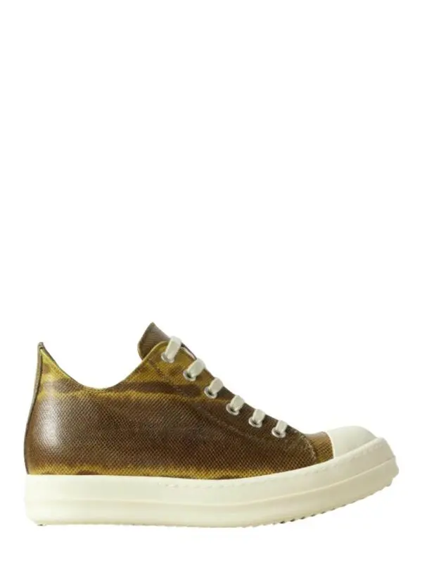 Rick Owens Round Toe Low-top Casual Sneakers - Brown