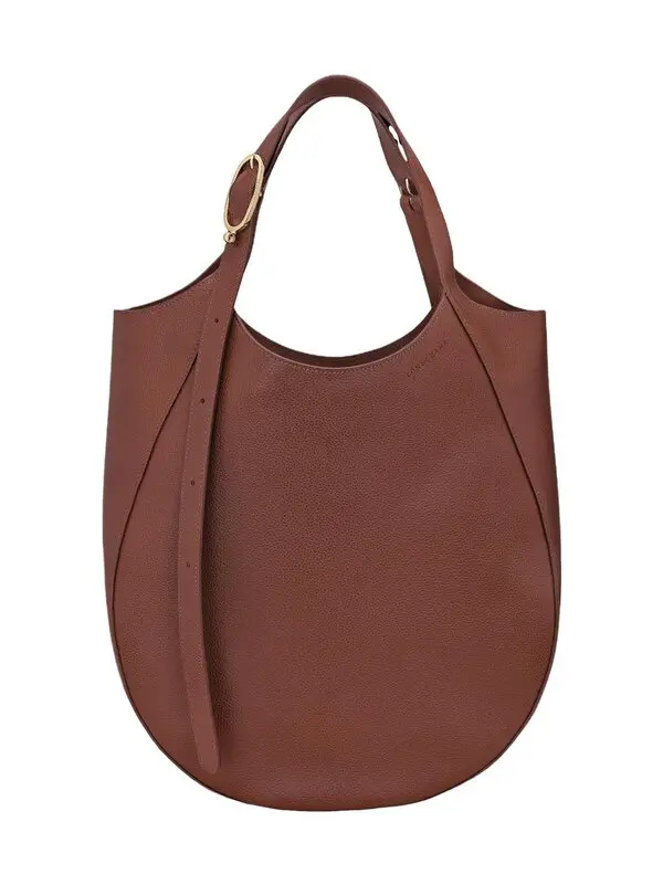 Longchamp Le Foulonné Xl Grained-leather Tote Bag - Brown