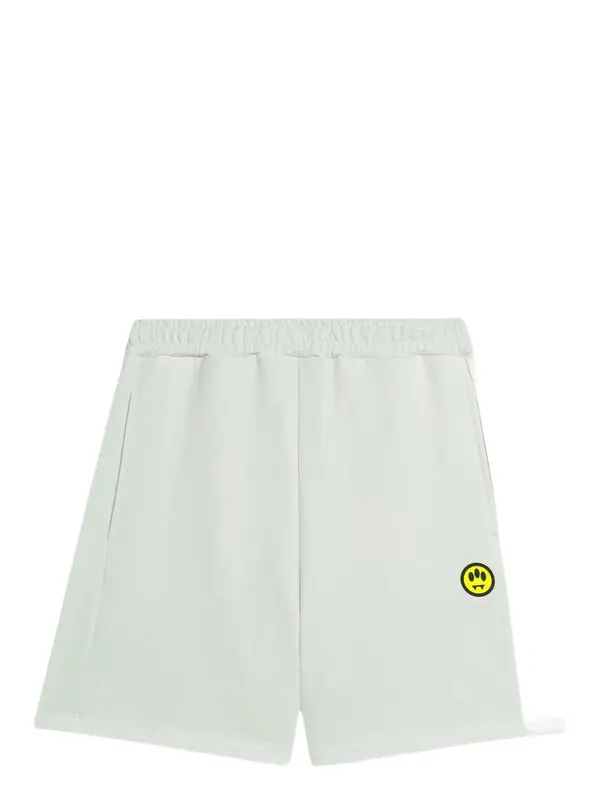 BARROW Logo Print Shorts - White